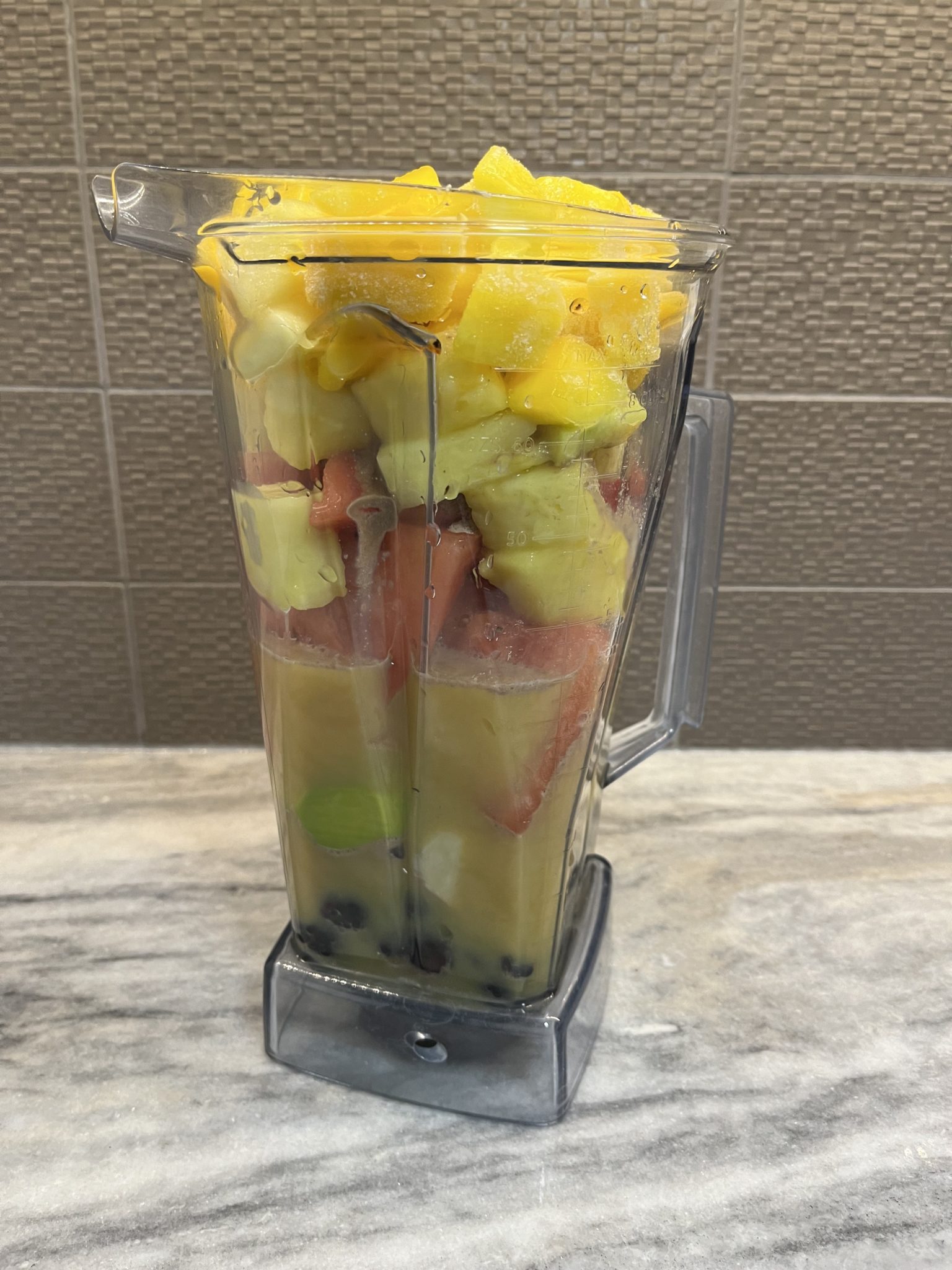 Tropical Paradise in a glass smoothie - Super energy booster